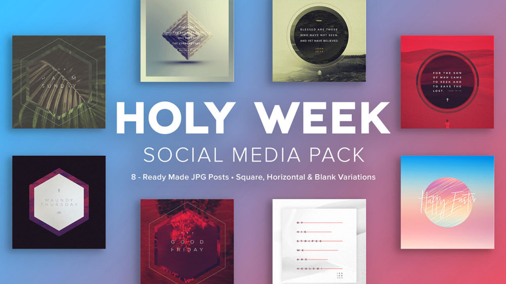 Holy Week Social Media Pack - Church Media Drop
