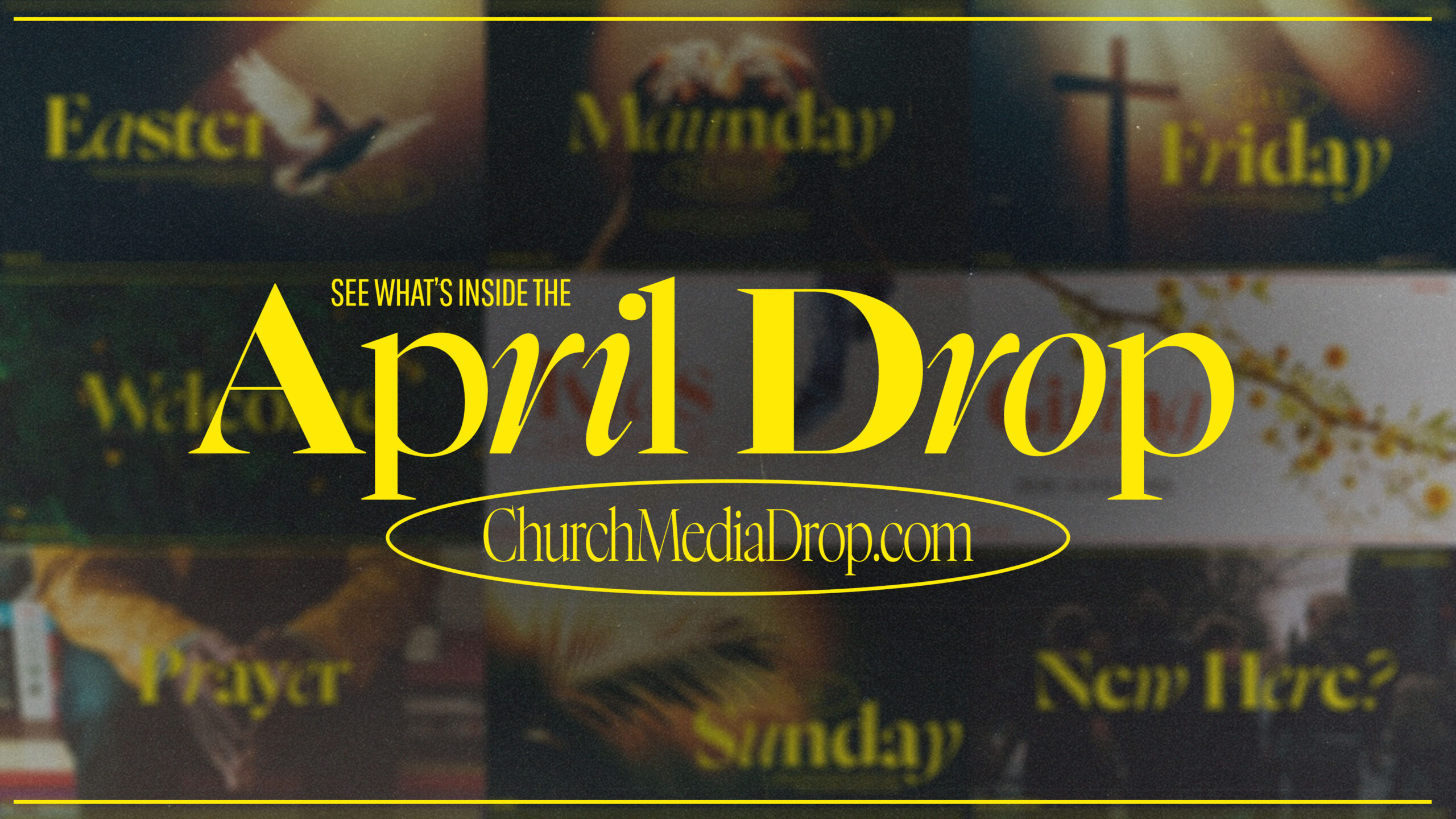Vintage Holy Week: April Drop - Church Media Drop